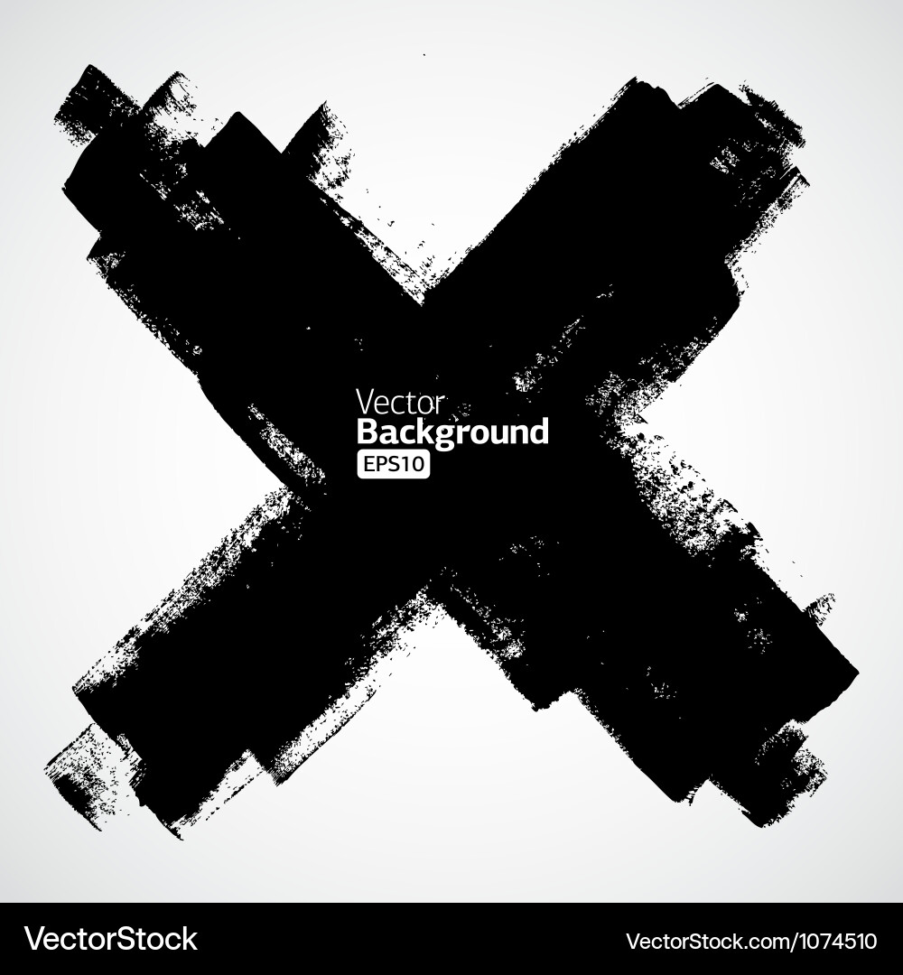 Grunge cross on the white background Royalty Free Vector