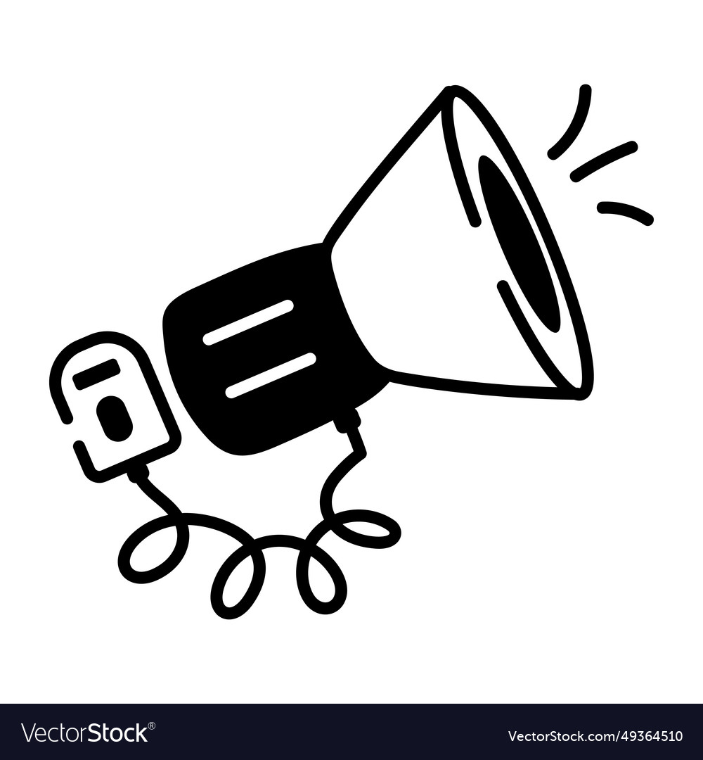 Megaphone announcement Royalty Free Vector Image