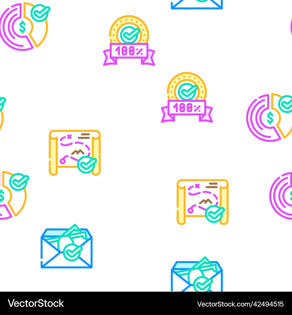 Compliance quality procedure icons set Royalty Free Vector