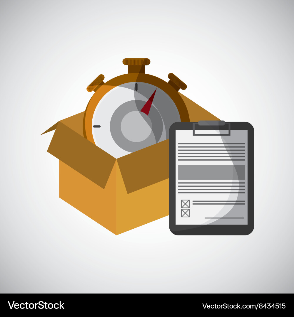 Graphic design of delivery editable Royalty Free Vector
