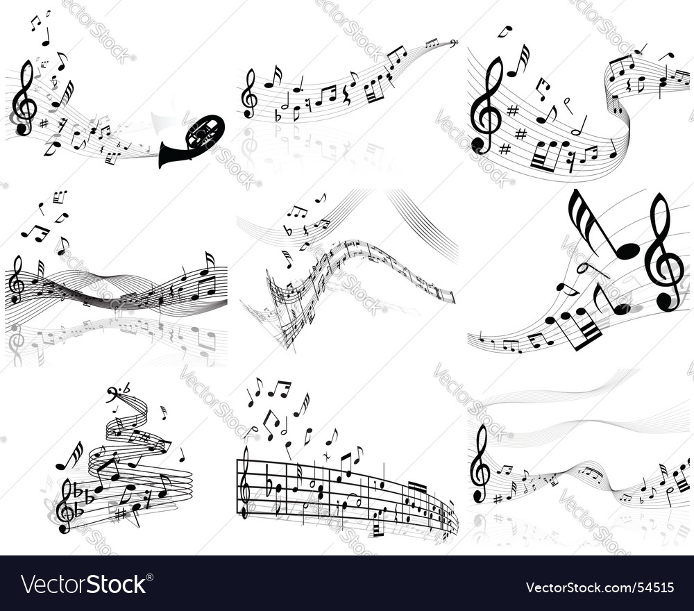 Musical notes Royalty Free Vector Image - VectorStock