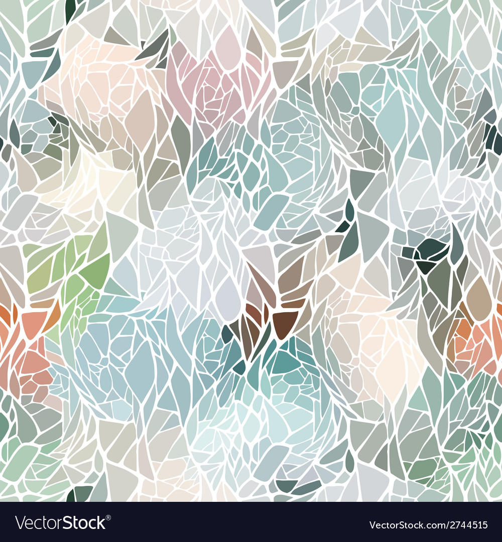Seamless pattern with mosaic abstract geometric Vector Image