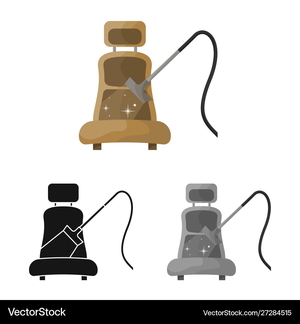 Seat and car logo set Royalty Free Vector Image