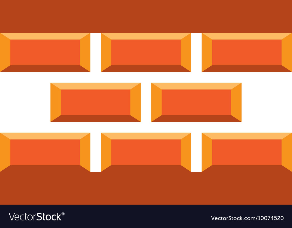 Bricks wall construction icon Royalty Free Vector Image