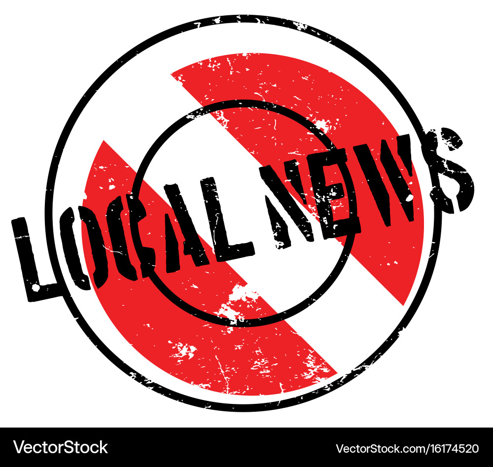 Local news rubber stamp Royalty Free Vector Image