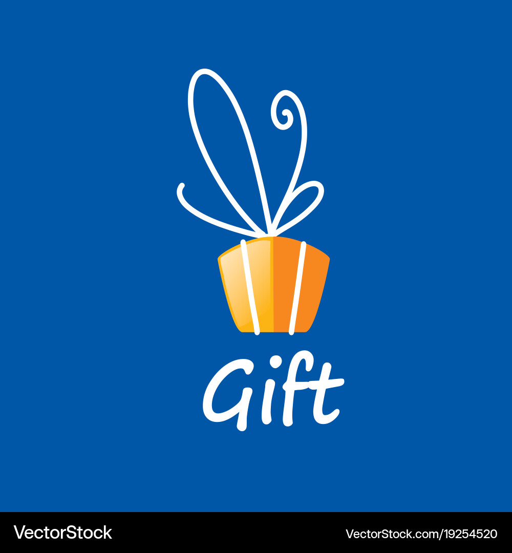 Logo gift Royalty Free Vector Image - VectorStock