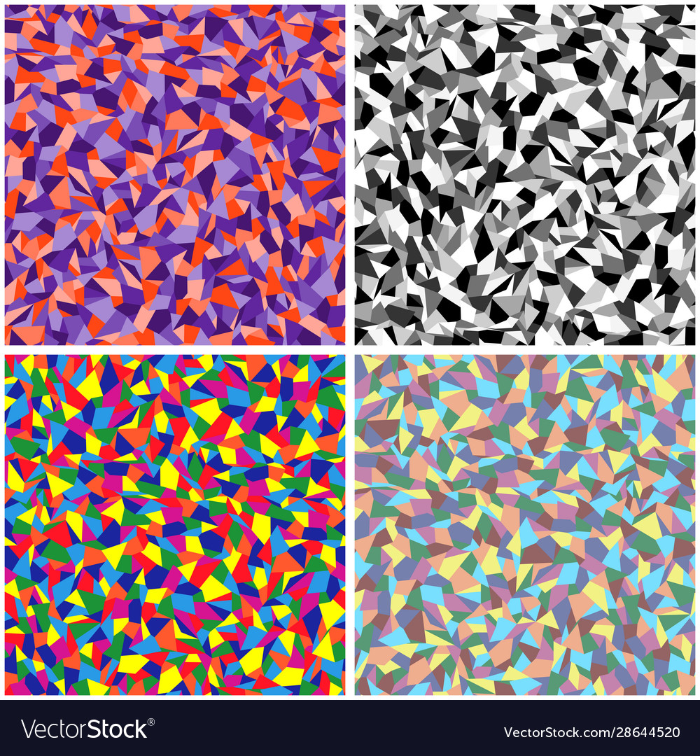 Set four seamless abstract patterns Royalty Free Vector