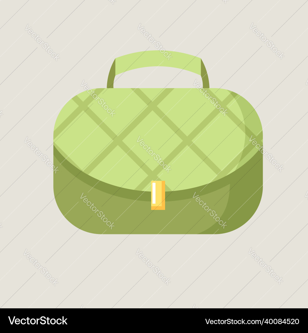 Woman luxury handbag purses flat design Royalty Free Vector