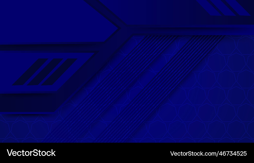 Abstract blue and black geometric shapes Vector Image