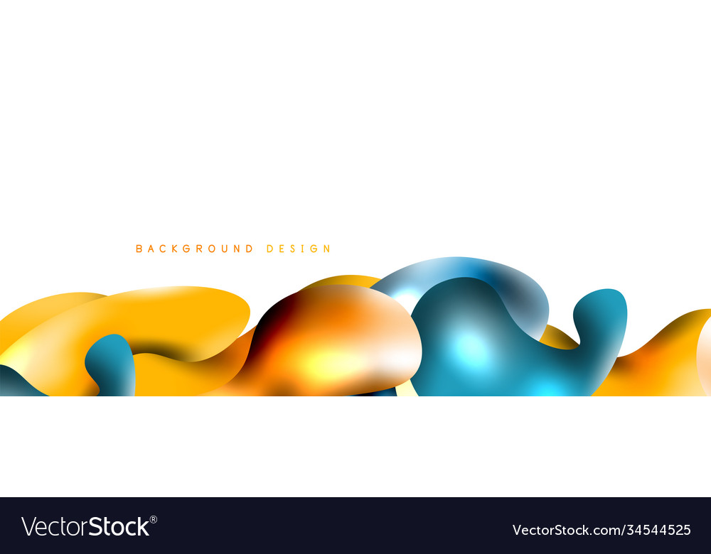Bubbles abstract background liquid splashes Vector Image