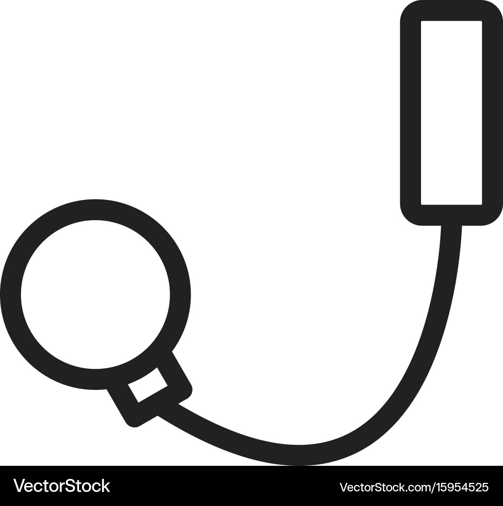 Charger cable Royalty Free Vector Image - VectorStock