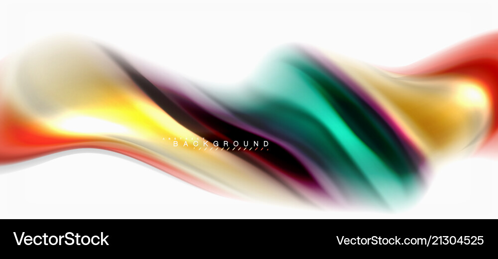 Fluid liquid mixing colors concept on light grey Vector Image