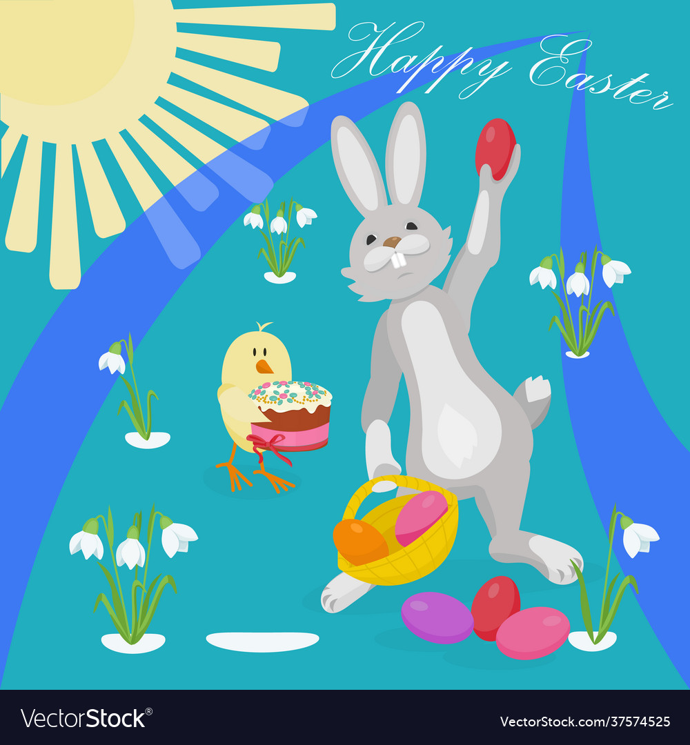 Happy easter Royalty Free Vector Image - VectorStock