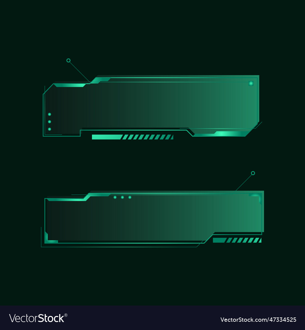 Hud futuristic frames user interface element Vector Image