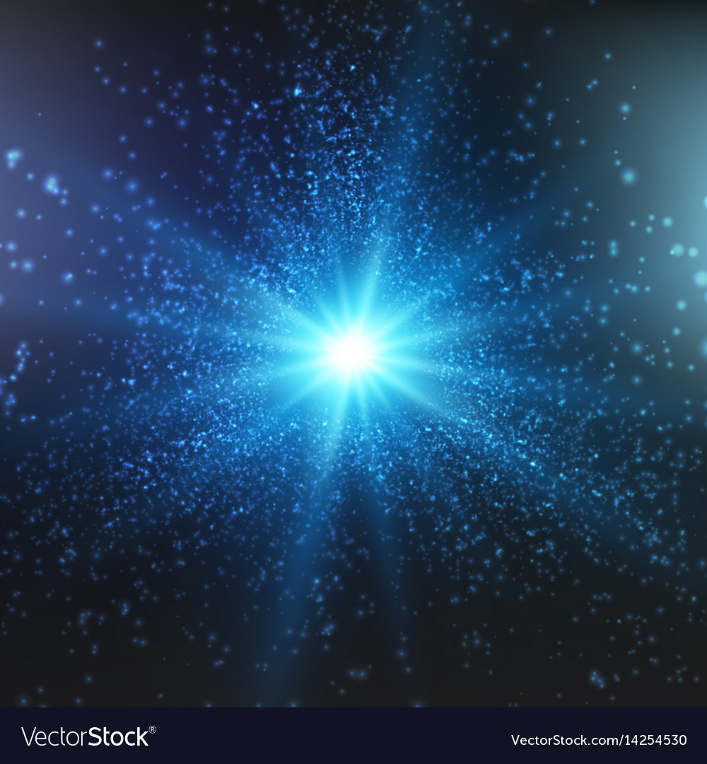 Abstract space background explosion Royalty Free Vector