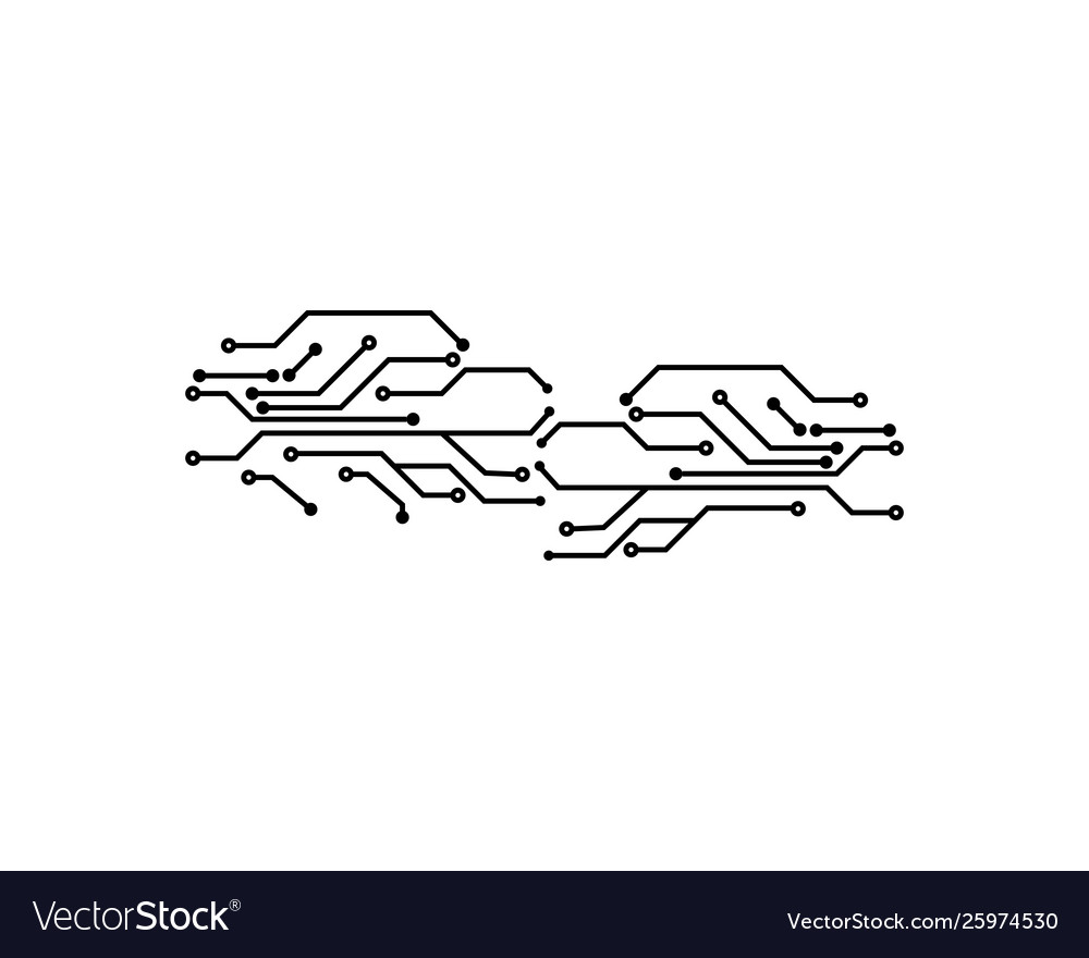 Circuit board line concept design Royalty Free Vector Image
