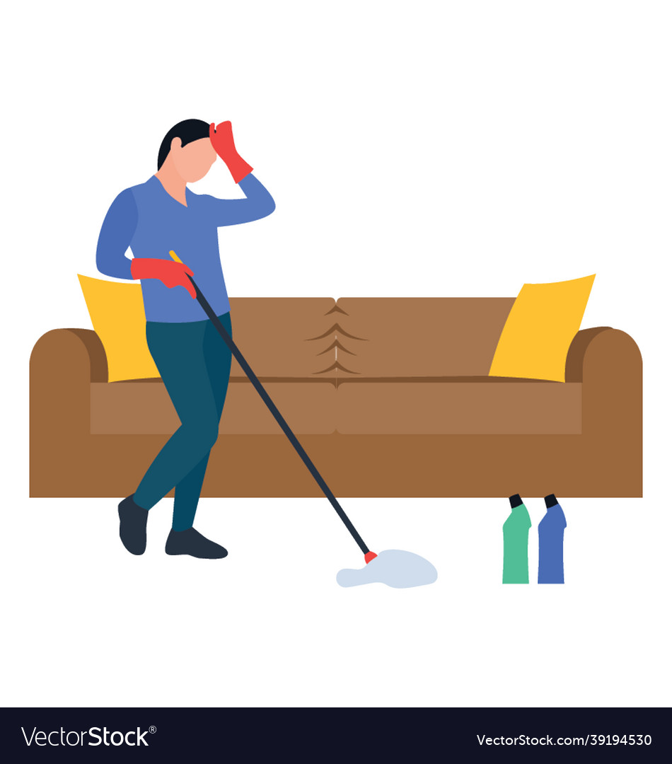 Mopping services Royalty Free Vector Image - VectorStock