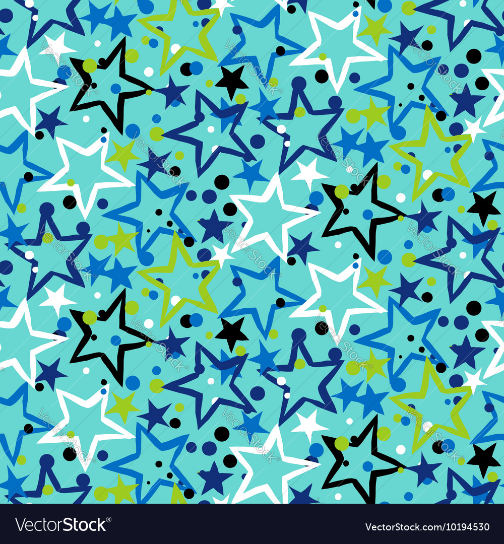 Pattern with stars Royalty Free Vector Image - VectorStock