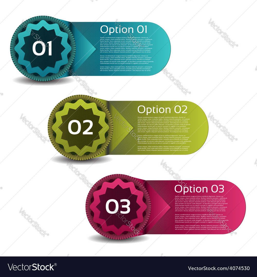 Progress background product choice or version Vector Image