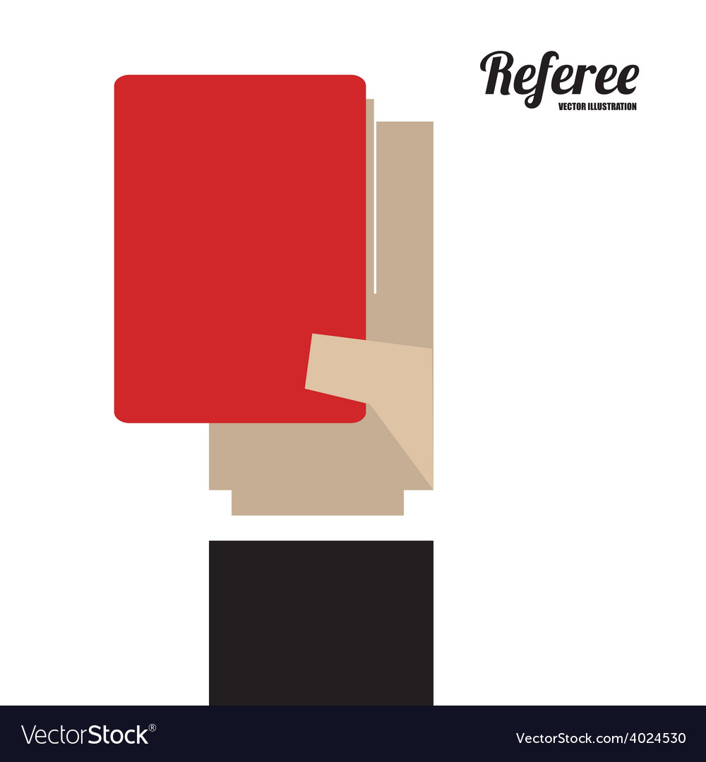 Referee design Royalty Free Vector Image - VectorStock