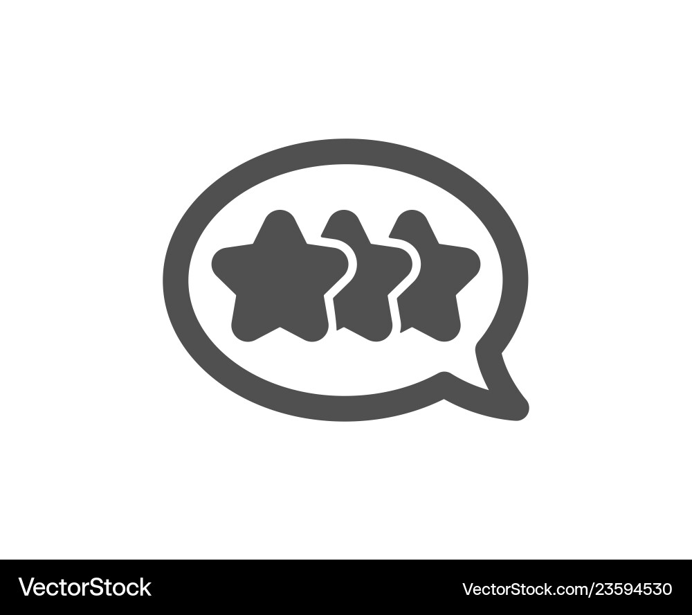 Stars icon feedback rating sign Royalty Free Vector Image