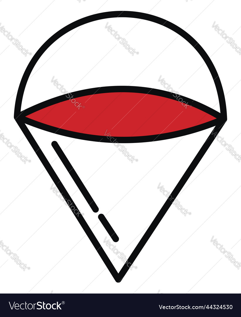 Water cone on a white background Royalty Free Vector Image Water cone on a white background Royalty Free Vector Image