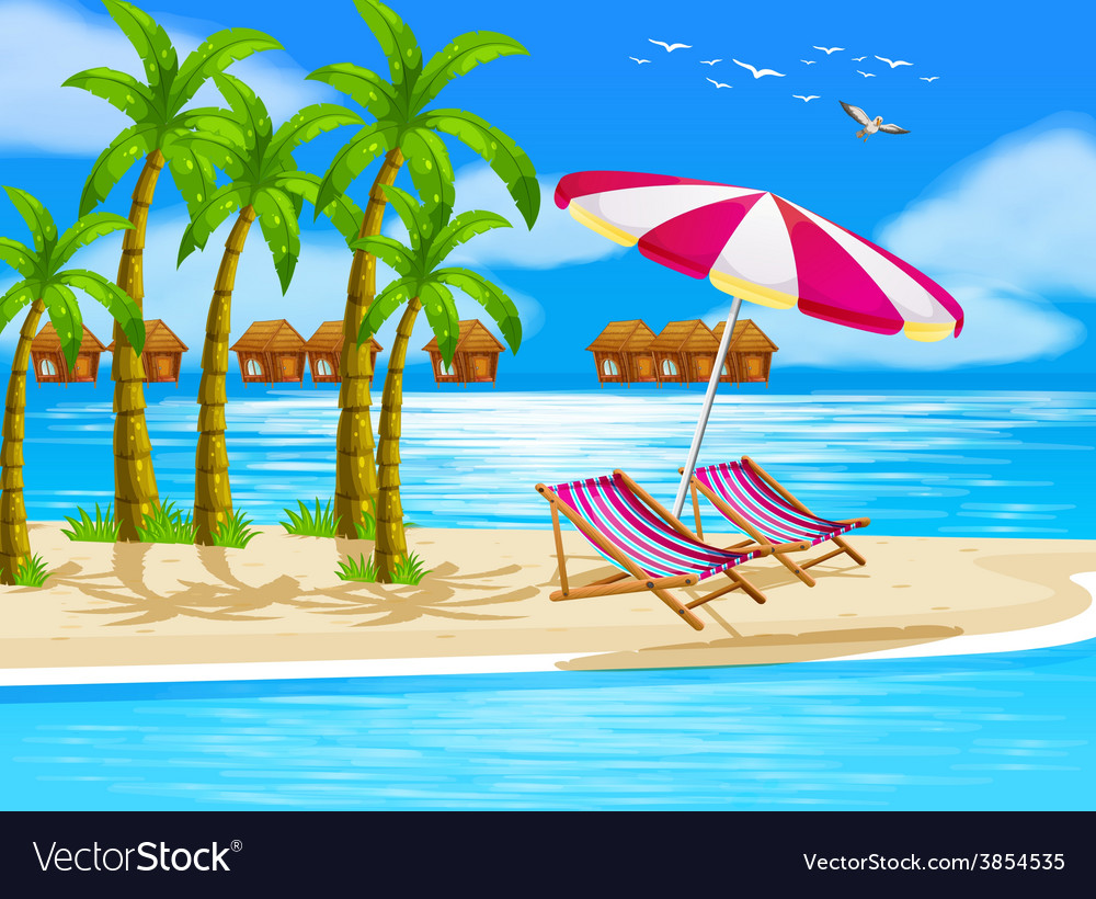 Beach Royalty Free Vector Image - VectorStock