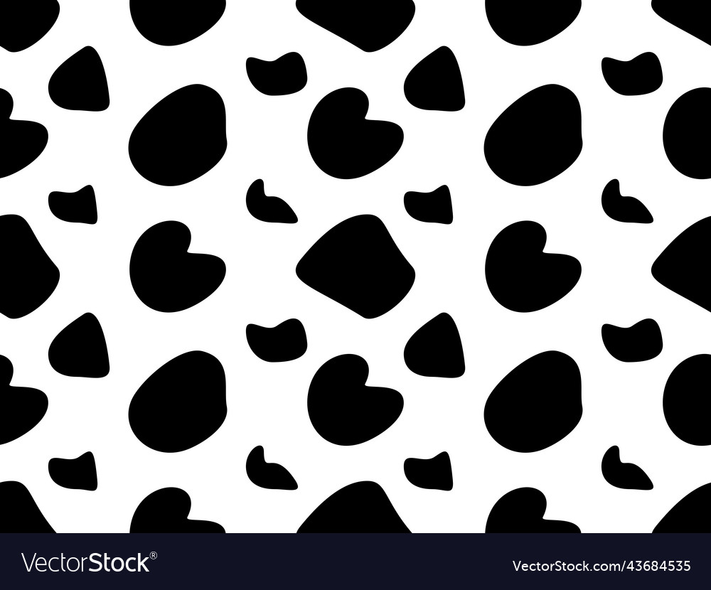 Cow seamless pattern Royalty Free Vector Image