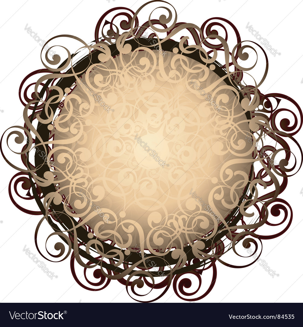 Round frame Royalty Free Vector Image - VectorStock