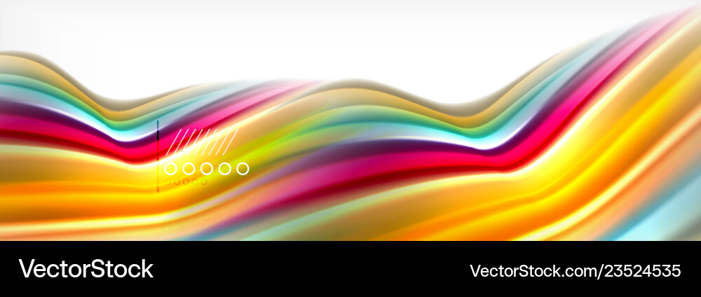 Smooth liquid blur wave background color flow Vector Image