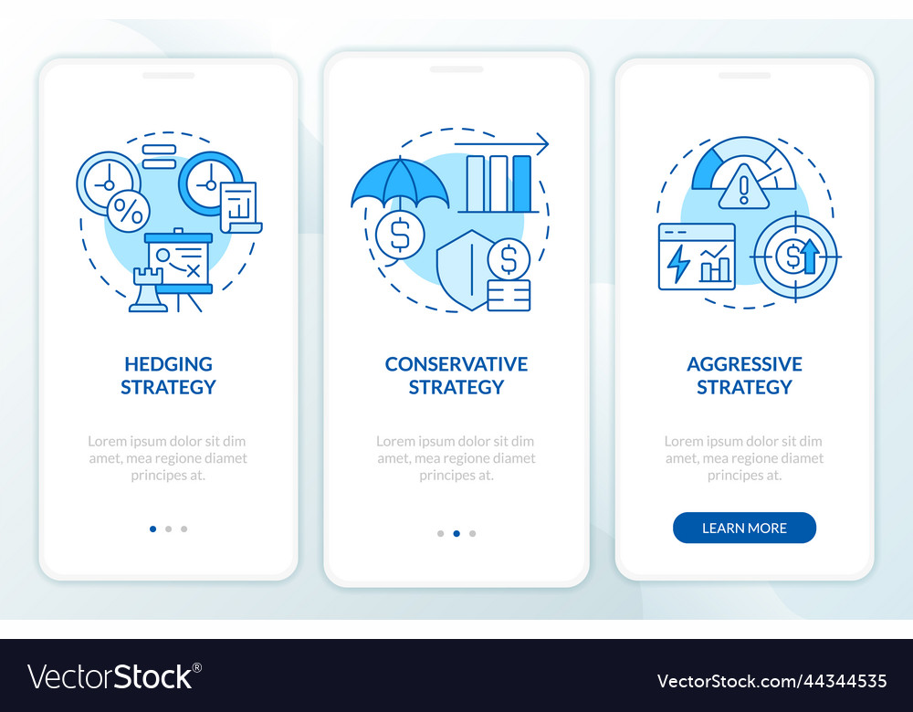 Types of working capital strategies blue Vector Image Types of working capital strategies blue Vector Image