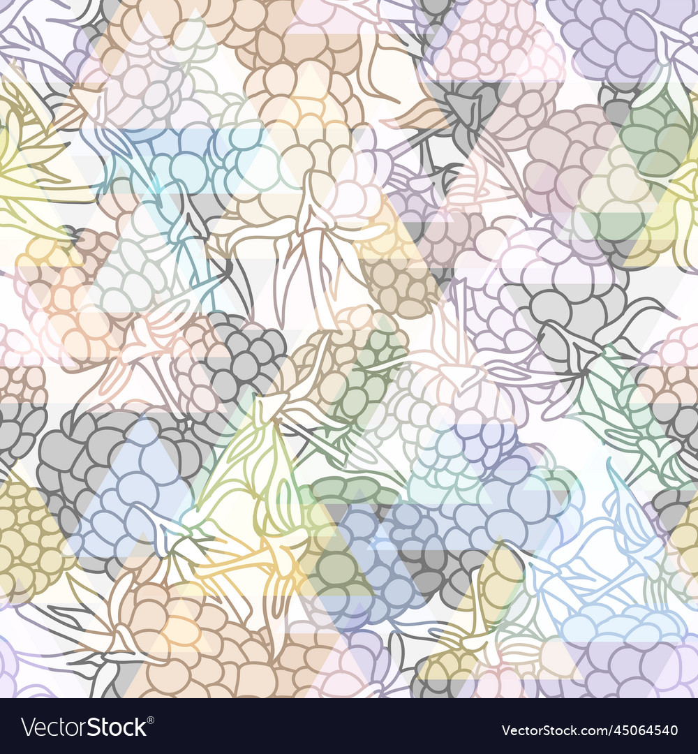 Abstract triangles raspberry seamless pettern Vector Image