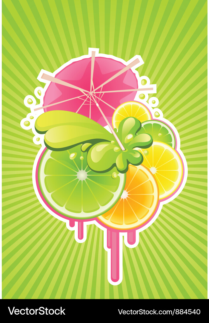 Cocktail background Royalty Free Vector Image - VectorStock