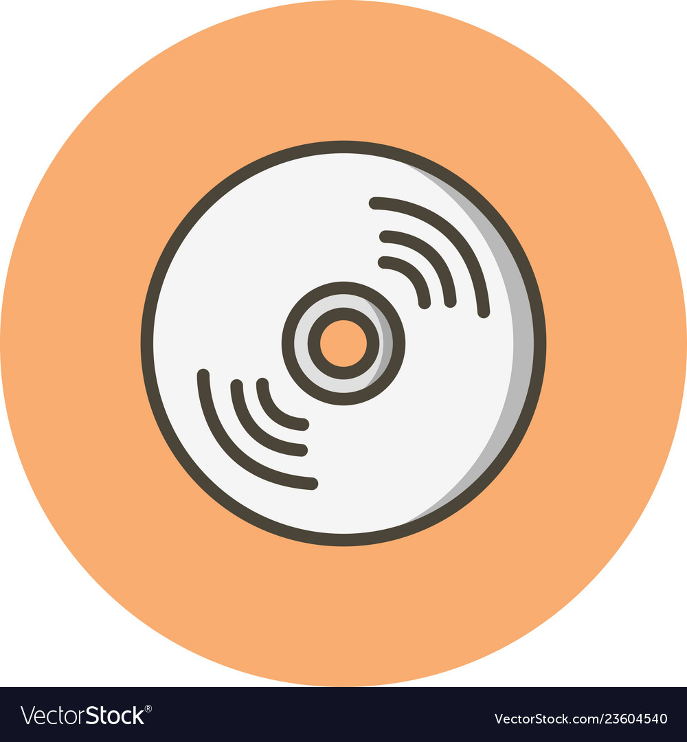 Compact disk icon Royalty Free Vector Image - VectorStock