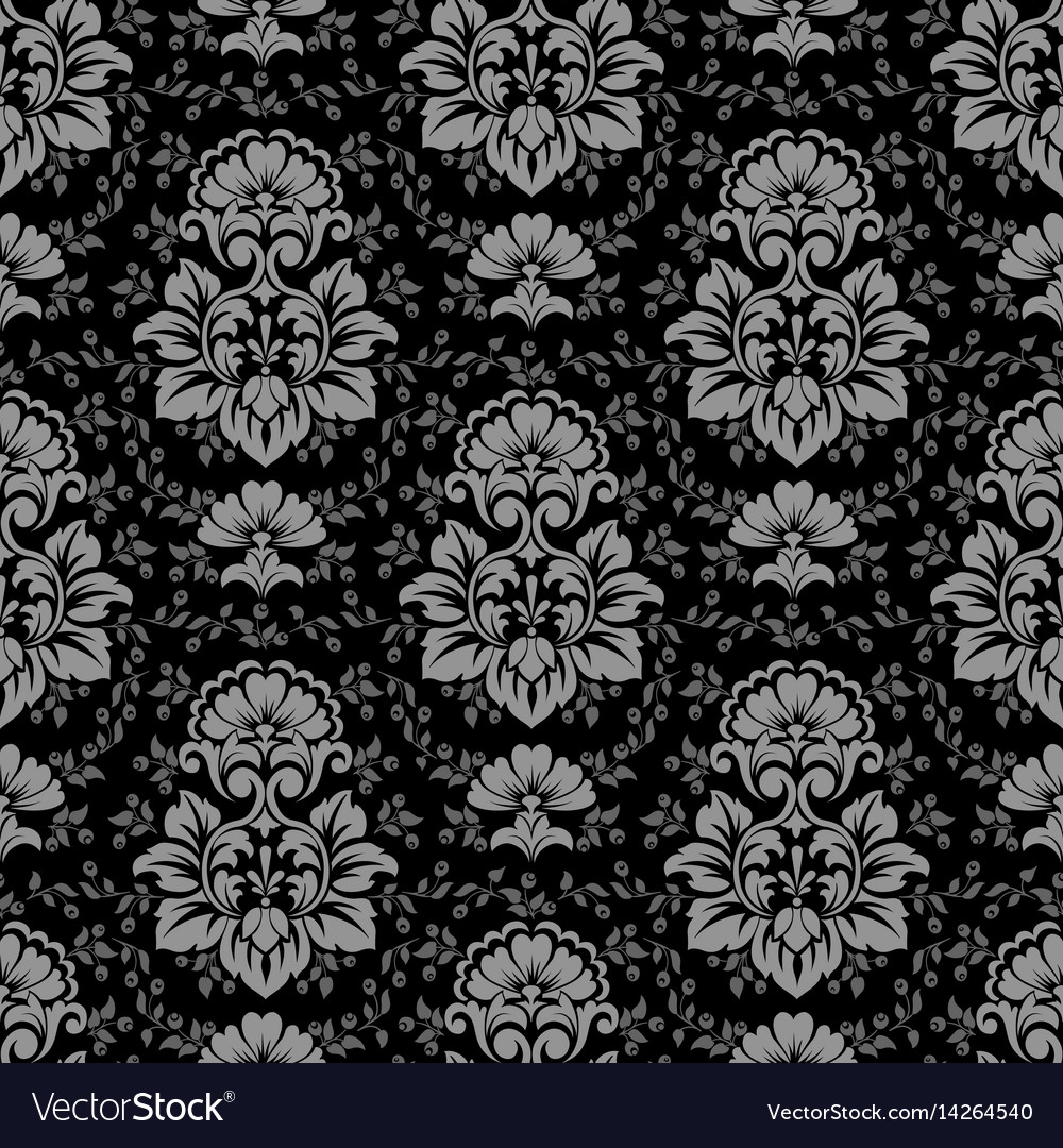 Damask seamless pattern background classical Vector Image