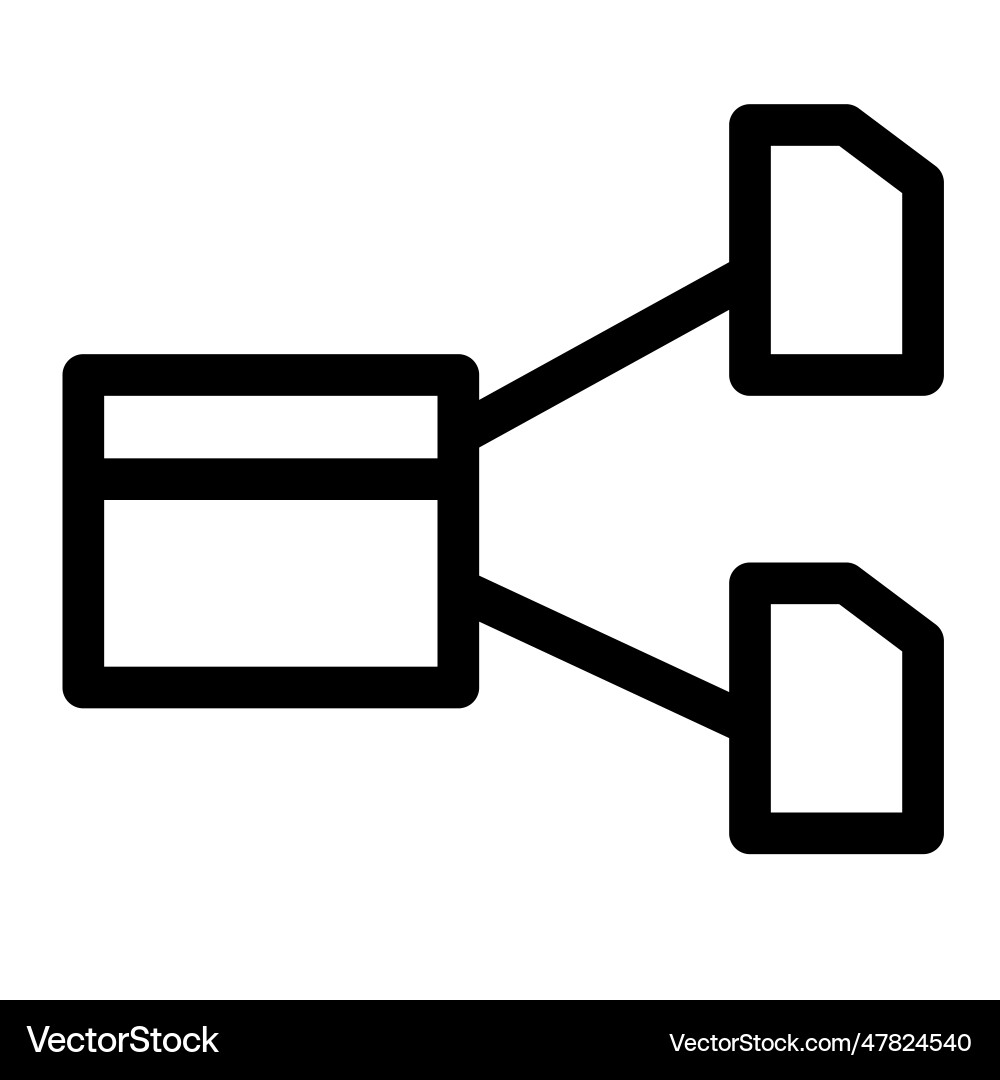Data mapping via artificial intelligence Vector Image
