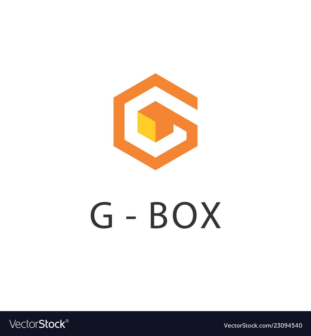 Hexagonal g logo Royalty Free Vector Image - VectorStock