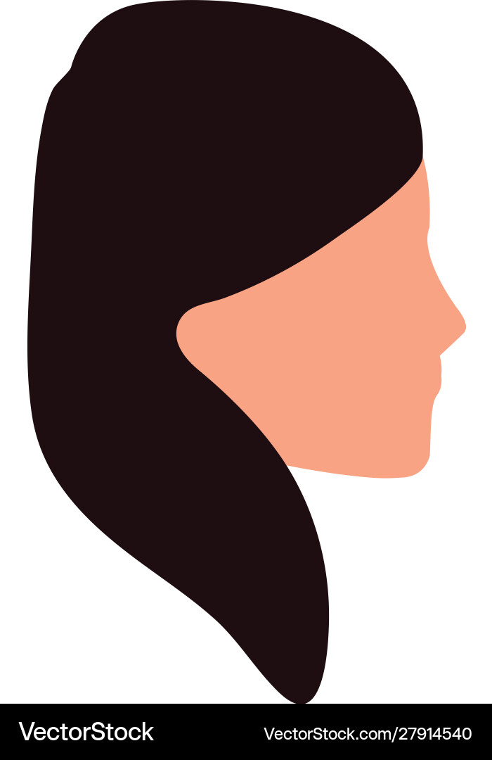 Isolated woman head design Royalty Free Vector Image
