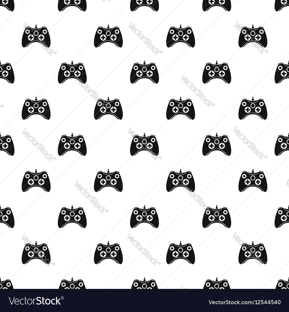Video game controller pattern simple style Vector Image