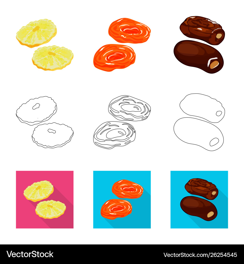 Design food and raw icon set Royalty Free Vector Image