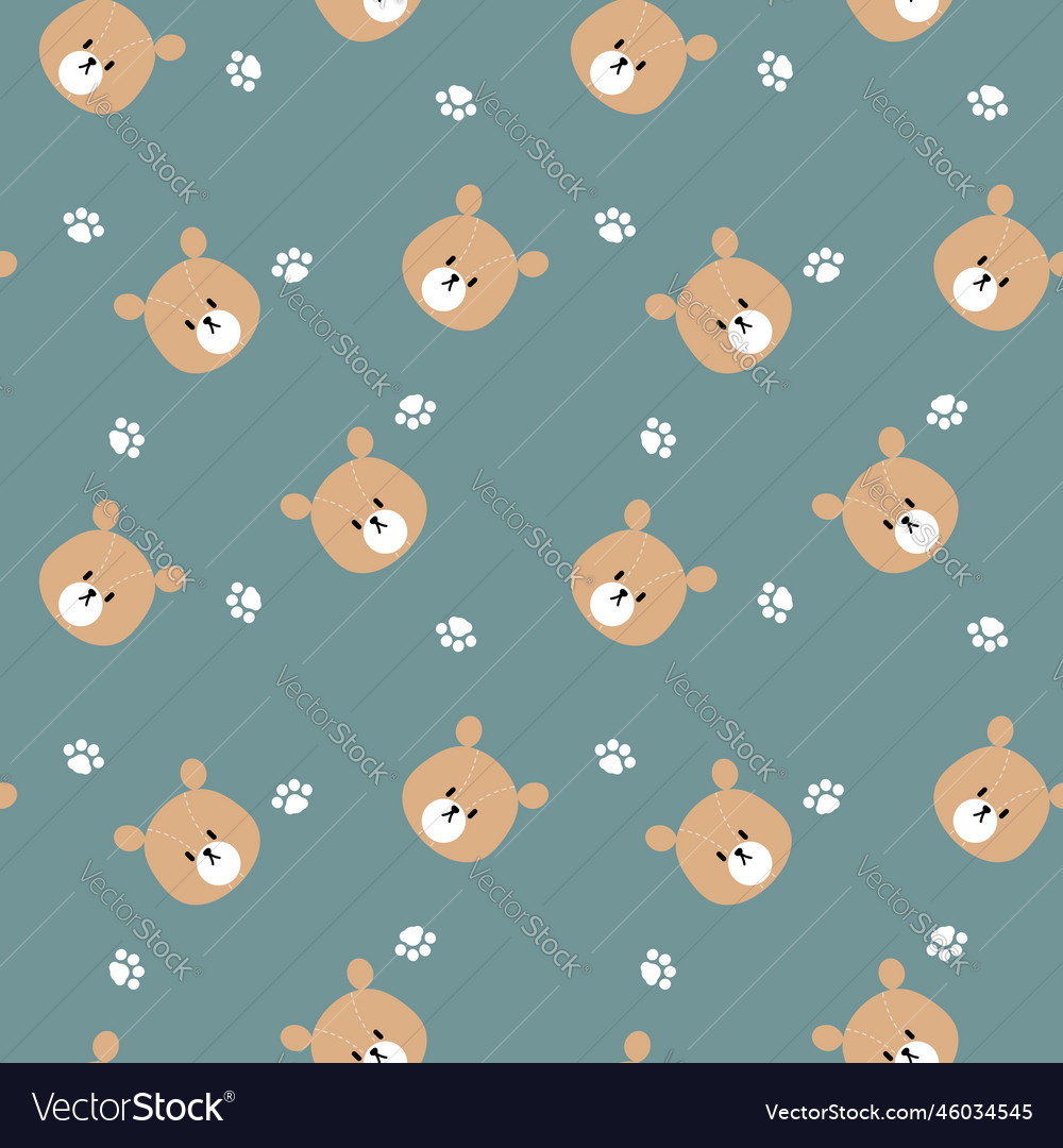 Teddy Bear Pattern Background