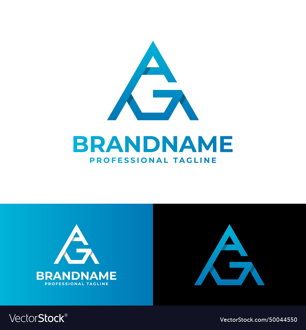 Letter ag monogram logo suitable for business Vector Image