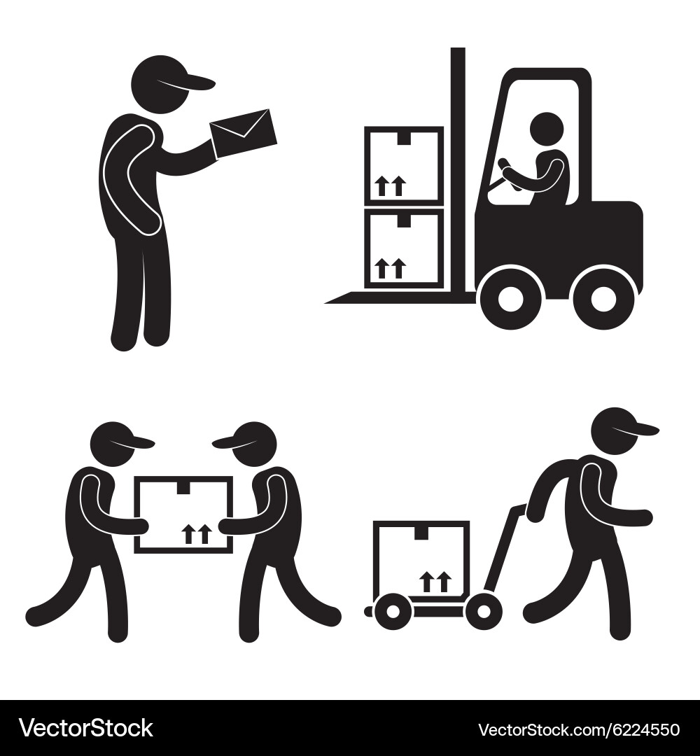 Logistics and delivery icons Royalty Free Vector Image