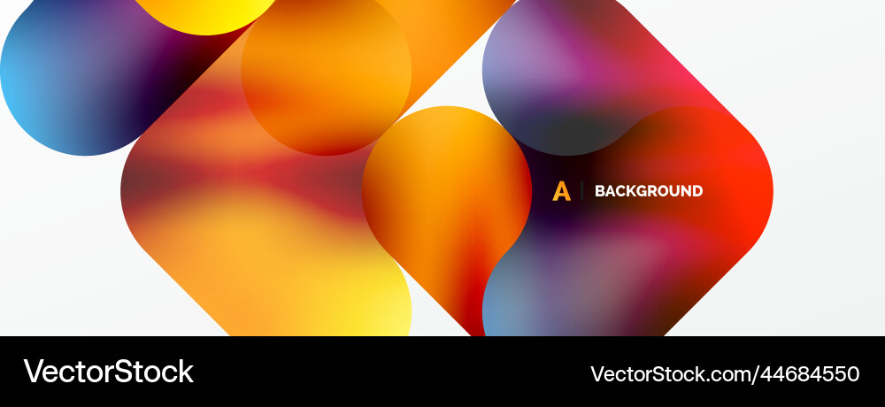 Round shapes and circle geometric abstract Vector Image