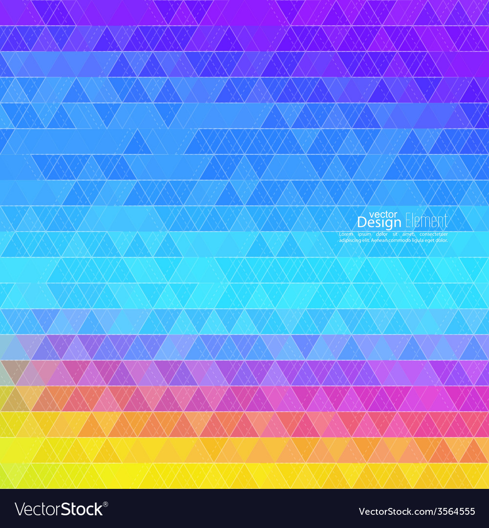 Creative abstract triangle pattern Royalty Free Vector Image