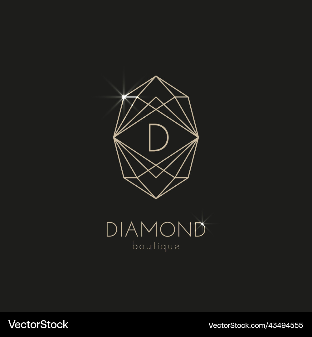 Crystal logo Royalty Free Vector Image - VectorStock