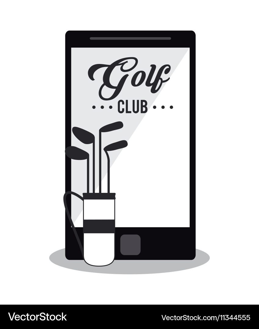 Golf sport club design Royalty Free Vector Image