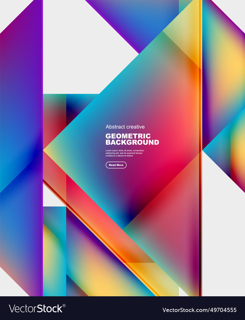 Gradient triangles abstract background Royalty Free Vector