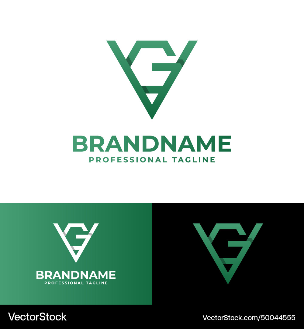 Letter vg monogram logo suitable for business Vector Image