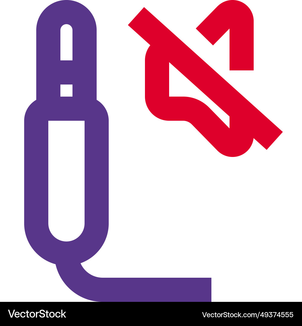 No sound through audio jack without speakers Vector Image